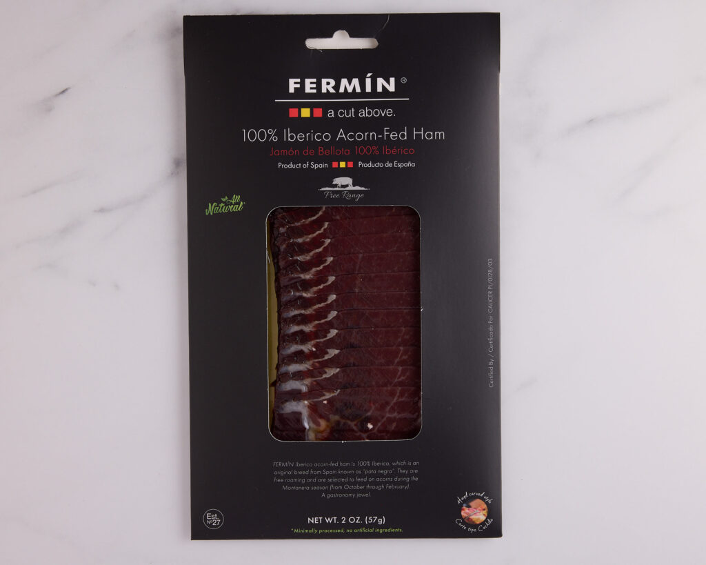 FERMIN 100% IBERICO BELLOTA ACORN FED HAM 2oz - Tastings Gourmet Market